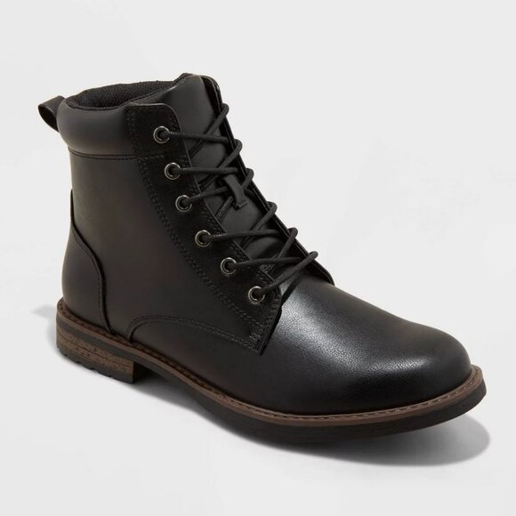 Goodfellow & Co | Shoes | Mens Jeffrey Combat Boots Goodfellow Co Black ...
